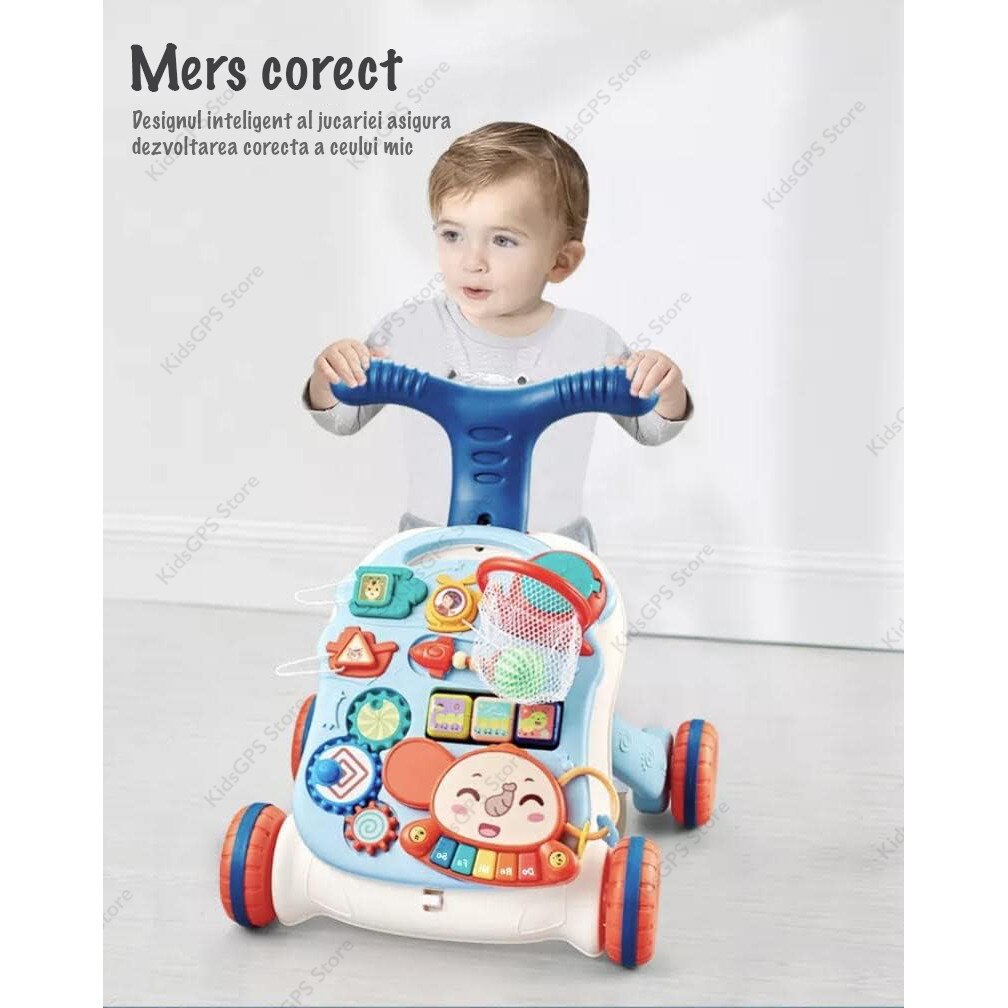 Antemergator copii 6 in 1 KidProtect® King Walker, centru activitati ...