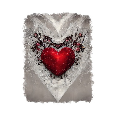 Sticker decorativ, Inima, Gri, 70 cm, 6807ST - eMAG.ro