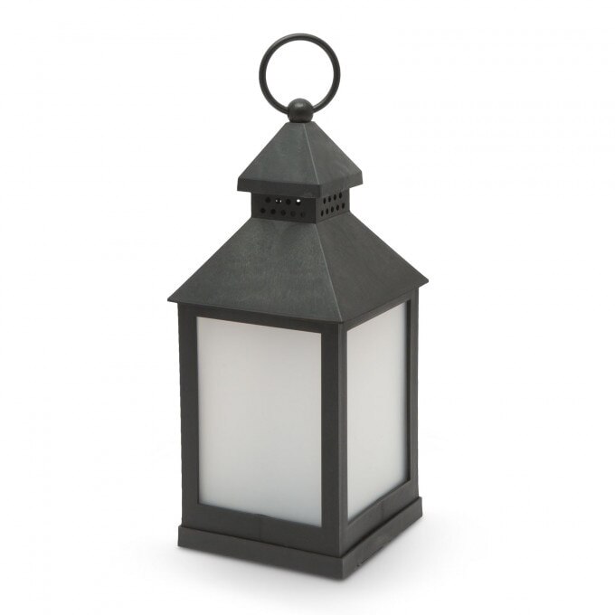 Lampa felinar LED cu baterii, negru - eMAG.ro