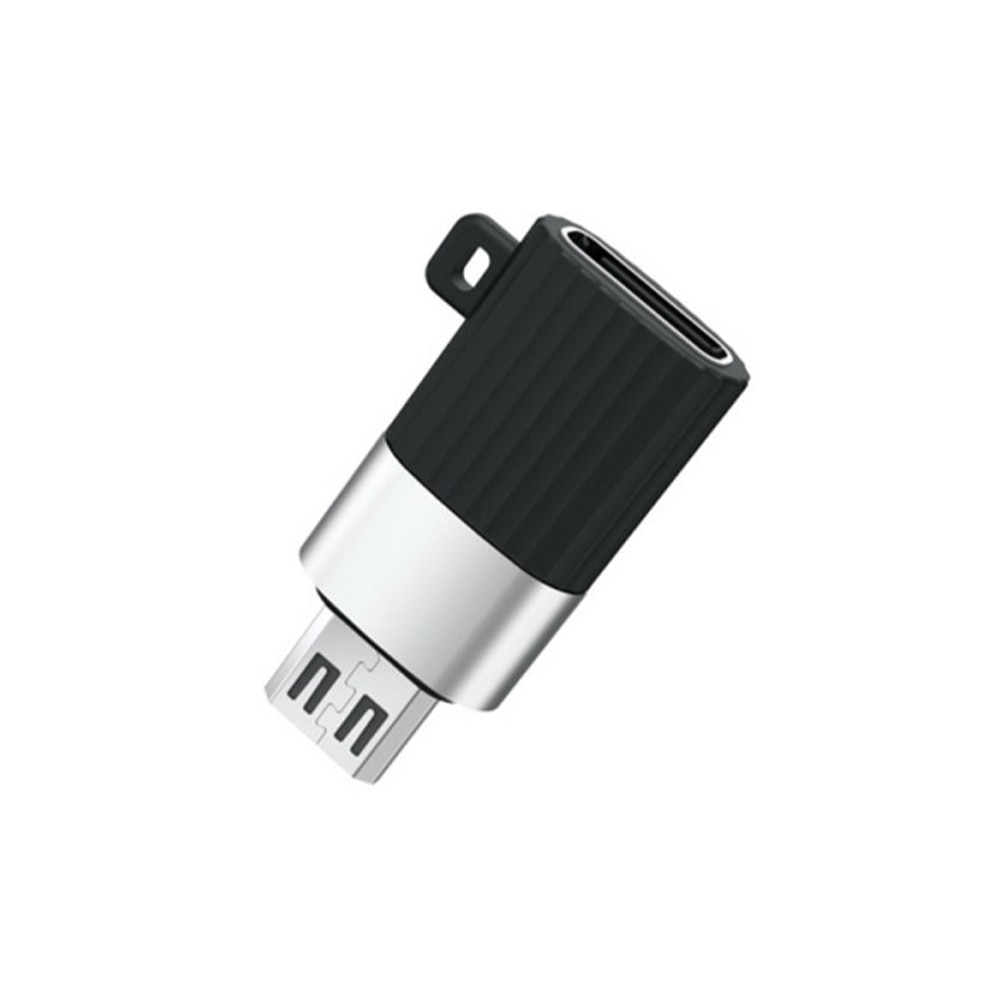 USB-C – Micro-USB adapter, FONIX ElectroAdvance, fekete/ezüst - eMAG.hu