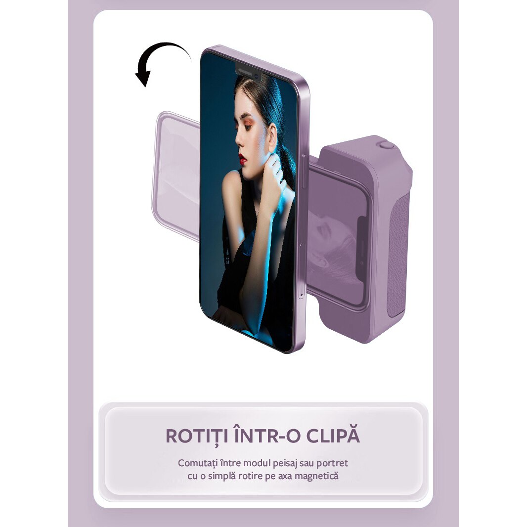 Suport magnetic inteligent pentru telefon PERFORMTECH ®, camgrip, cu ...