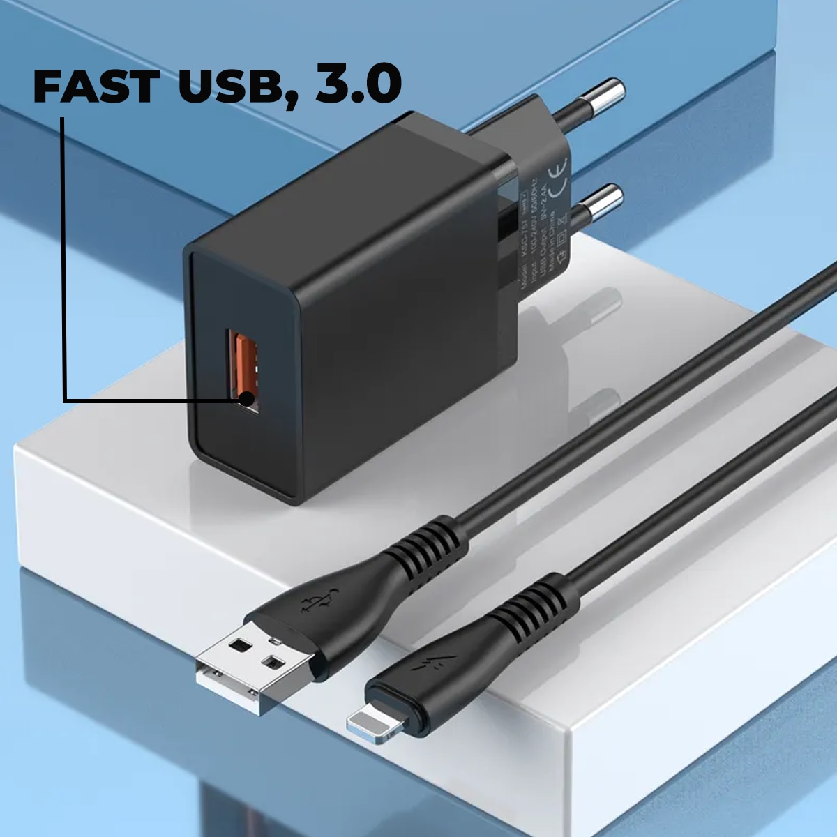 Incarcator retea Smart Daden USB, Incarcare rapida 5V-2.4A, Adaptor ...