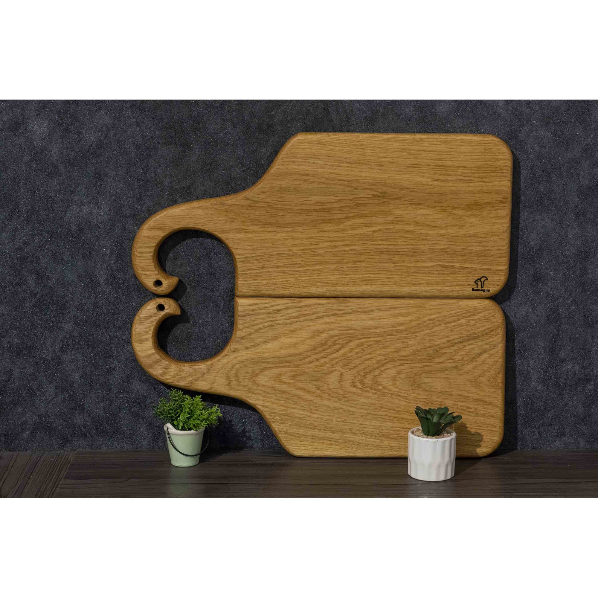 Tocator platou coada lemn masiv stejar 45x20x2 cm - eMAG.ro