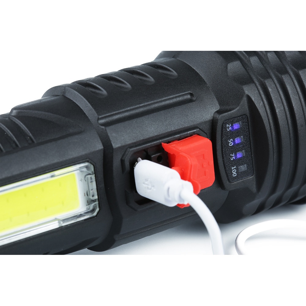 Lanterna LED, Interlook, Plastic, Baterie incorporata, 4 moduri ...