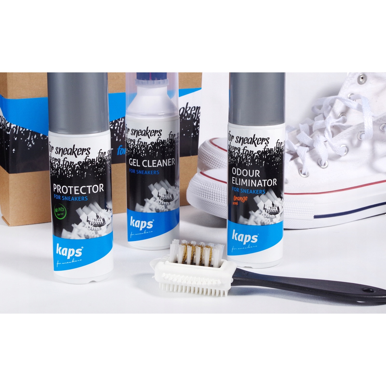 Комплект за грижа за обувки, KAPS, изкуствена кожа, 100 мл - eMAG.bg