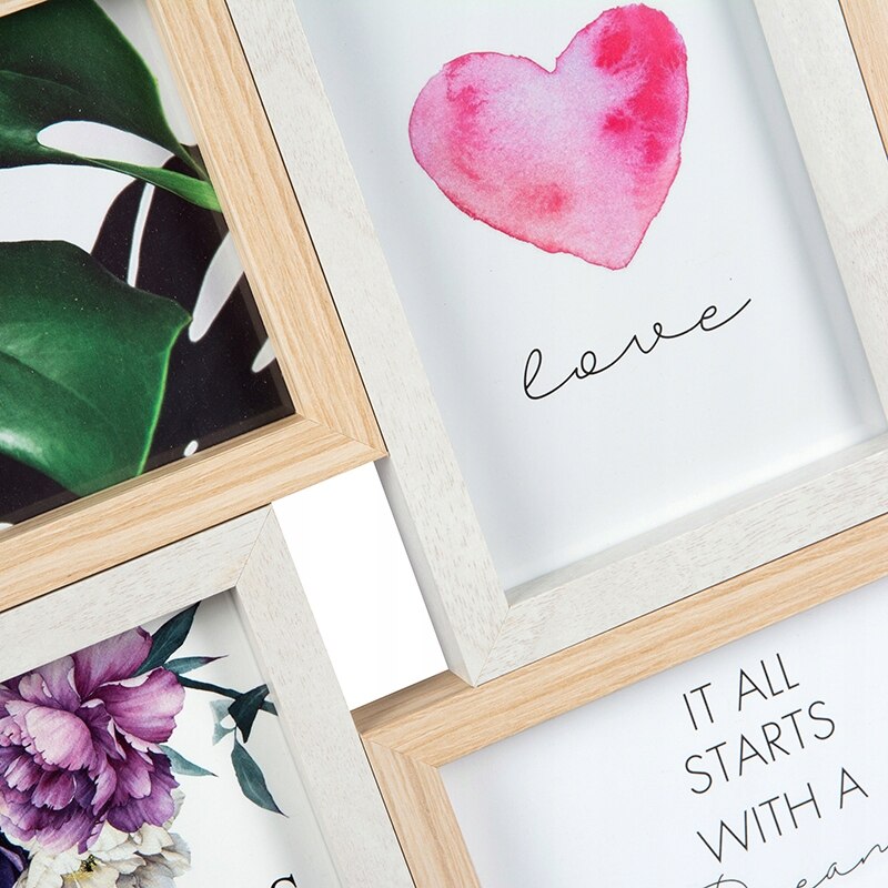 Rama foto, Goldbuch, MDF, 6 poze, 45 x 28 cm, Maro/Alb - eMAG.ro