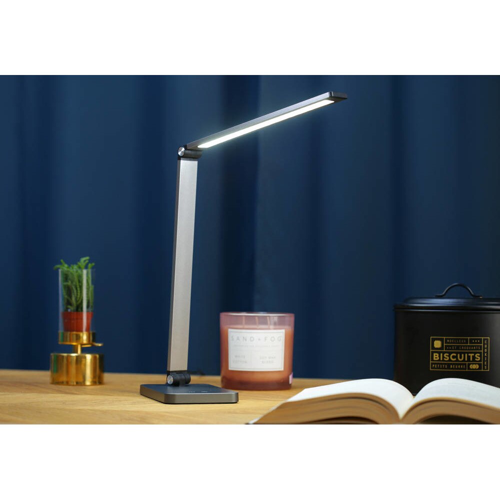 Lampa LED pentru birou, Interlook, 5W, USB, ABS, Negru - eMAG.ro