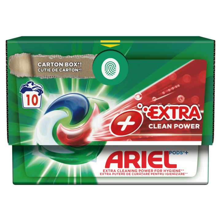 Капсули за пране Ariel PODS+ Extra Clean Power, 10 изпирания - eMAG.bg