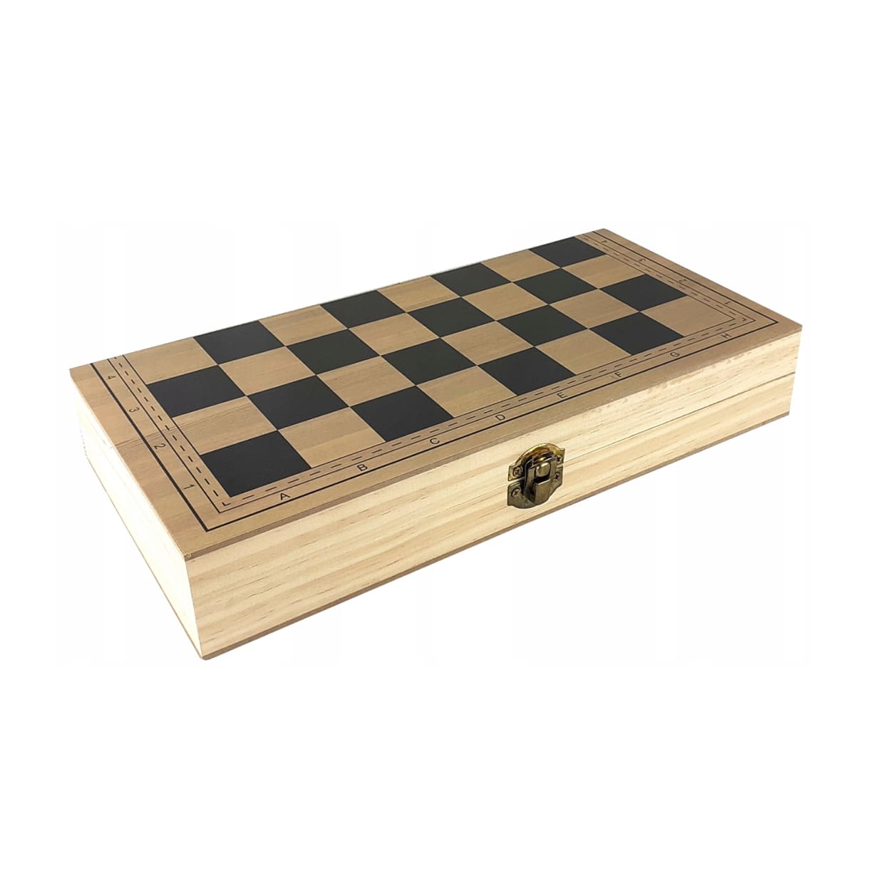 Tabla de sah Swede, Lemn, 29 cm, Bej/Negru - eMAG.ro