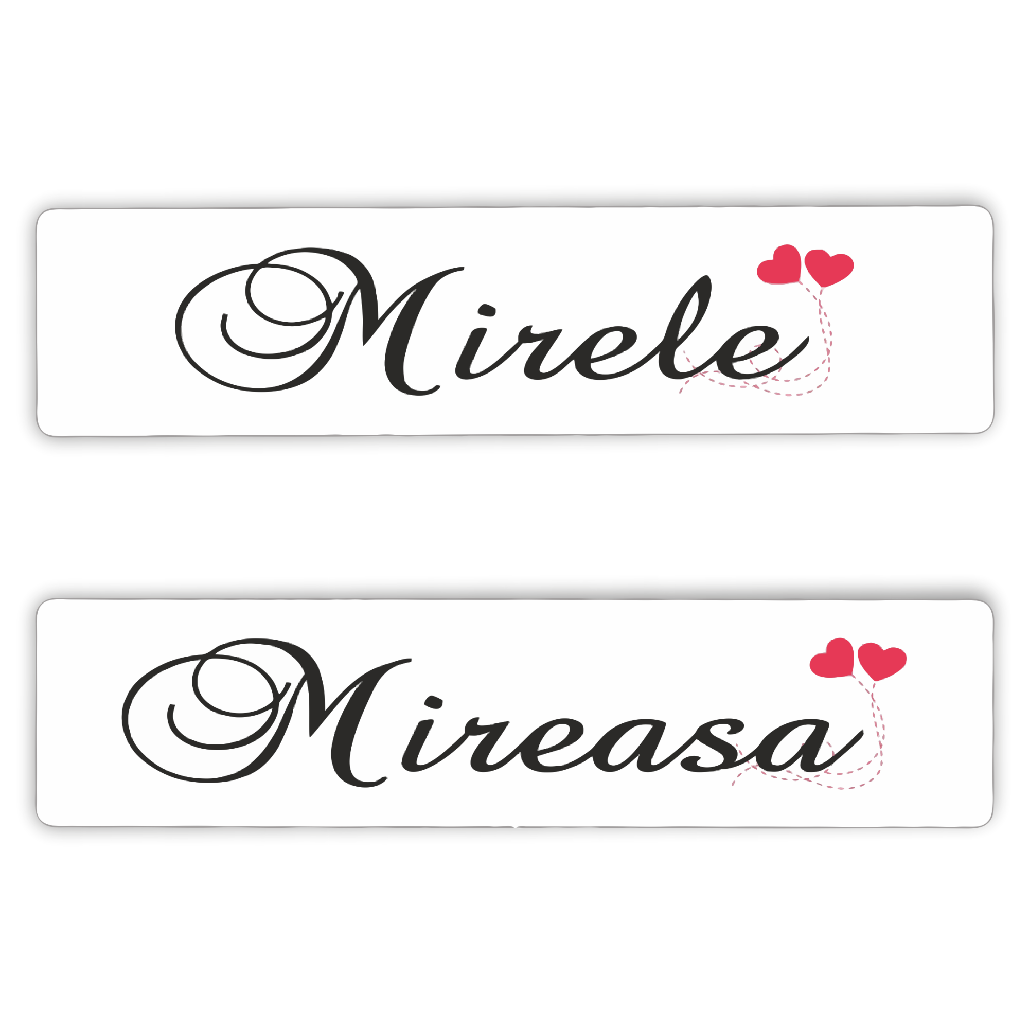 Set placute decor auto, Inedit Print, PDA11, PVC expandat, 51.8x11.3cm ...