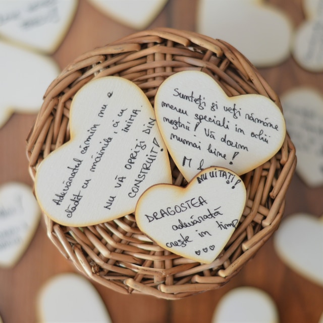 Carte de oaspeti nunta Dropbox inima, TMArt, lemn, culoare Stejar, 60 ...