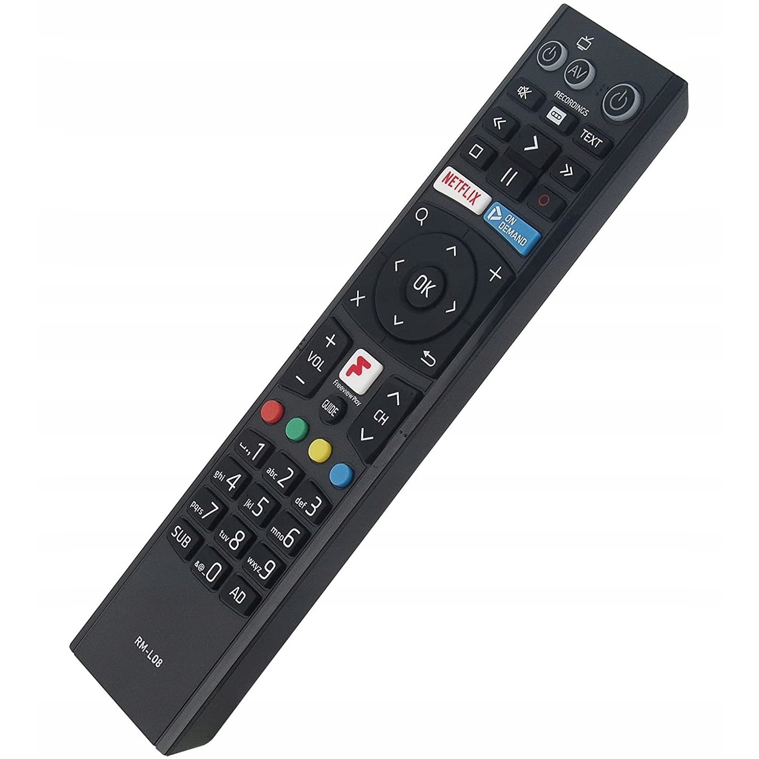 Távirányító Humax RM-L08 dekóderhez, x-remote, Netflix, VOD, Freeview ...