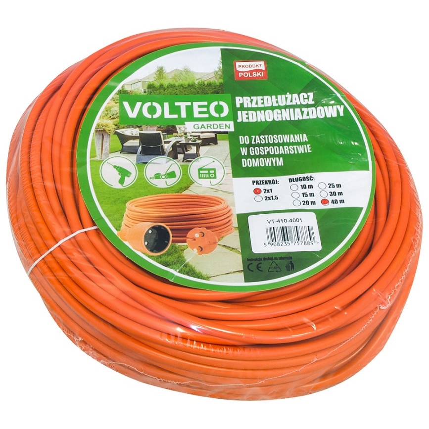 Prelungitor pentru gradina, Volteo, 20 m, Portocaliu - eMAG.ro