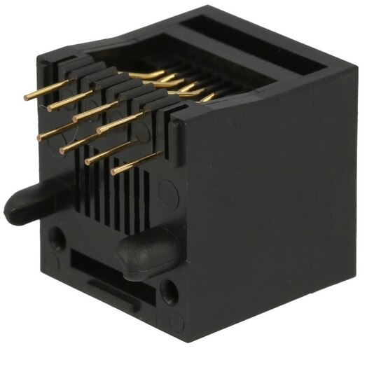 Conector vertical, SE, 8 pini, RJ45, Negru - eMAG.ro