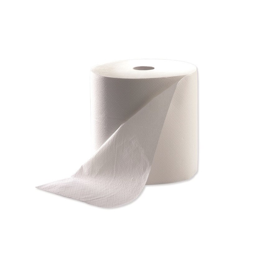 Set 2 prosoape de hartie, UN, Celuloza, 2 straturi, 240 m x 27 cm, Alb ...