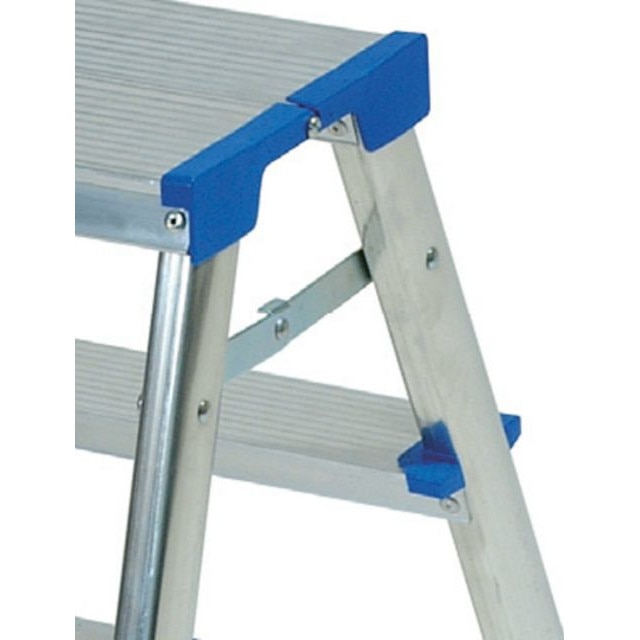 Scara cu platforma, Aluminiu, 45 cm, Albastru - eMAG.ro