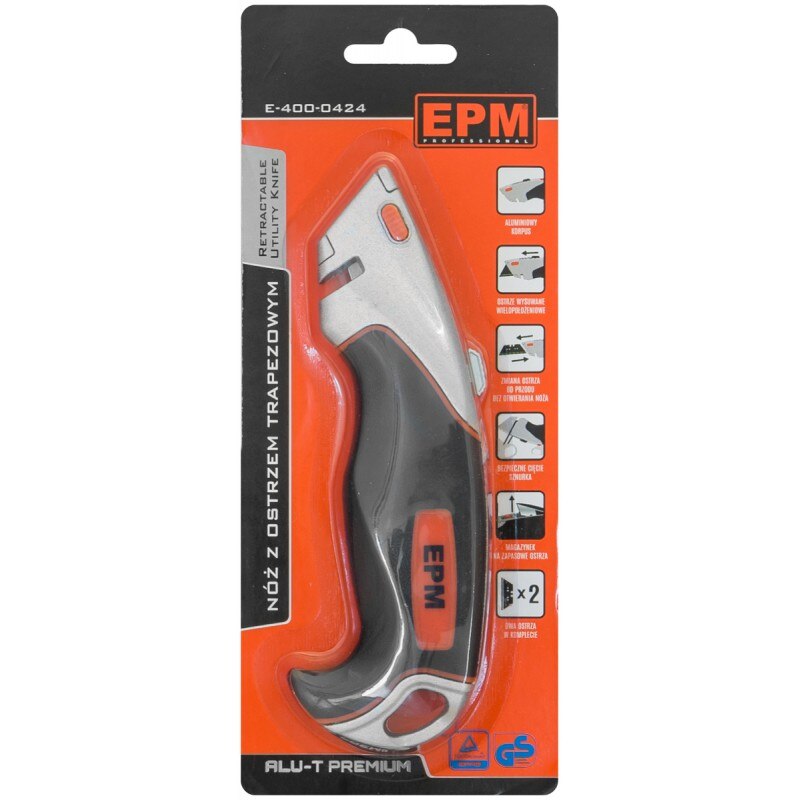 Set cutter + 2 lame, EPM, Aluminiu, Lama trapezoidala, Multicolor - eMAG.ro