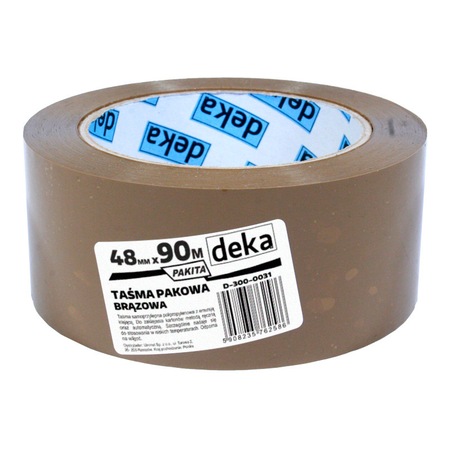 Banda adeziva, Deka, Polipropilena, 48 mm x 90 m, Maro - eMAG.ro