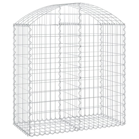 Cos gabion arcuit vidaXL, 100x50x100/120 cm, fier galvanizat, 13.65 Kg ...