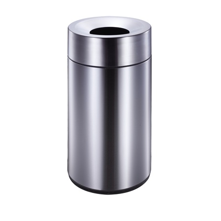 Cos de gunoi fara capac, Argintiu mat, PRH-110SSM2023, 50L - eMAG.ro