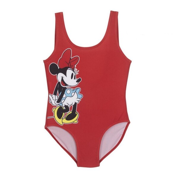 Costum de Baie Fete, Minnie Mouse, Rosu, 10 ani - eMAG.ro
