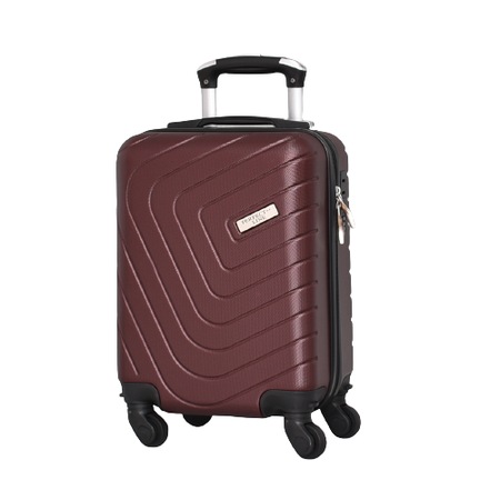 Valiza de voiaj, Perfect line, ABS, 46 x 20 x 30 cm, Expander, Visiniu ...