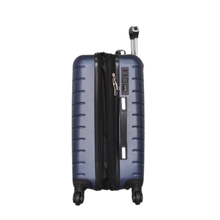 Troler, Perfect line, ABS, 55x23x37 cm, Expander, Roti detasabile ...