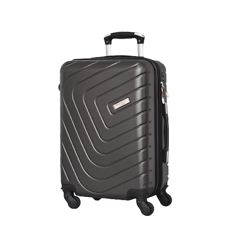 Valiza de voiaj, Perfect line, ABS, 55 x 23 x 37 cm, Expander, Gri ...