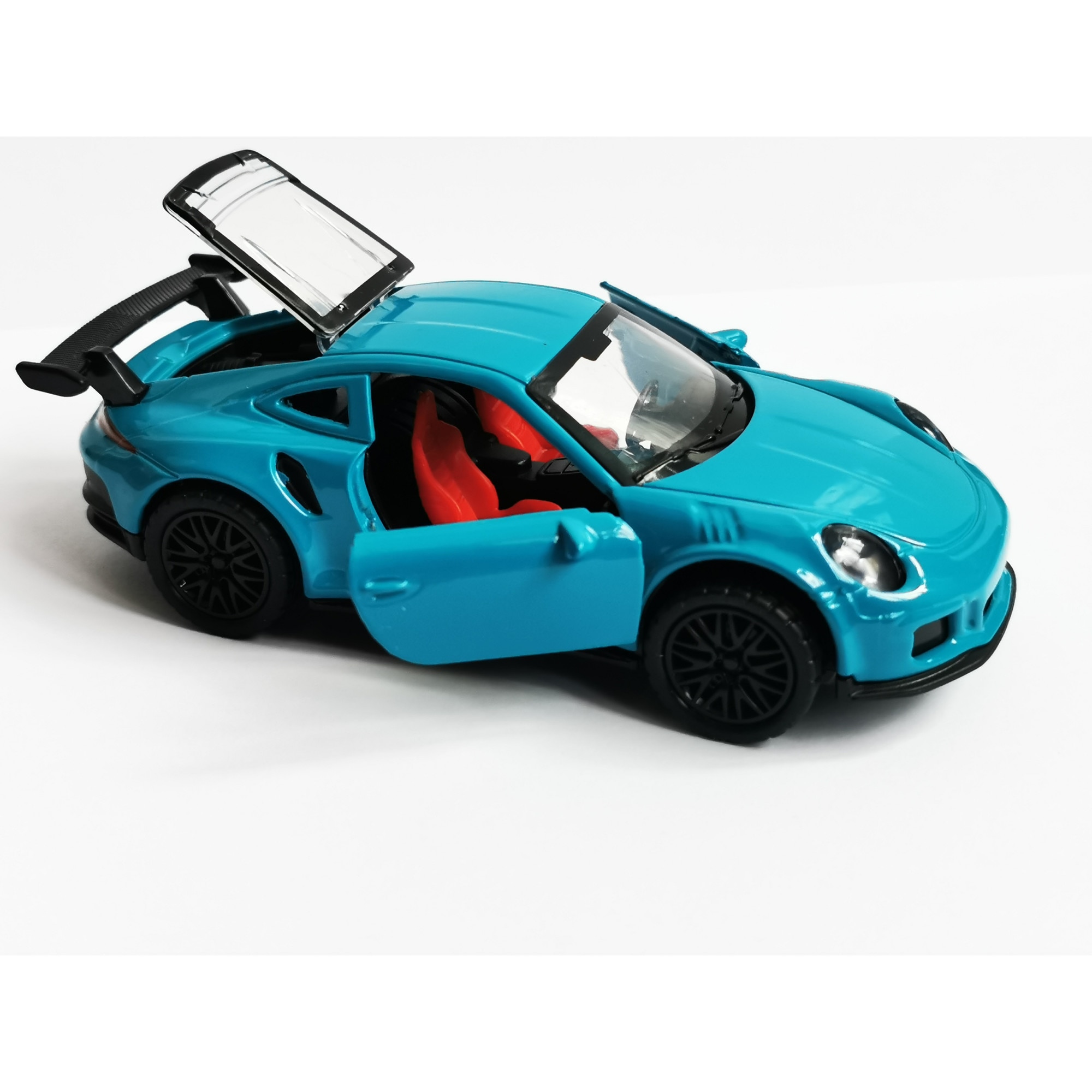 Masina Porsche 911 GT2 rs 2018 cu usi, capota, portbagaj mobile, lumini ...