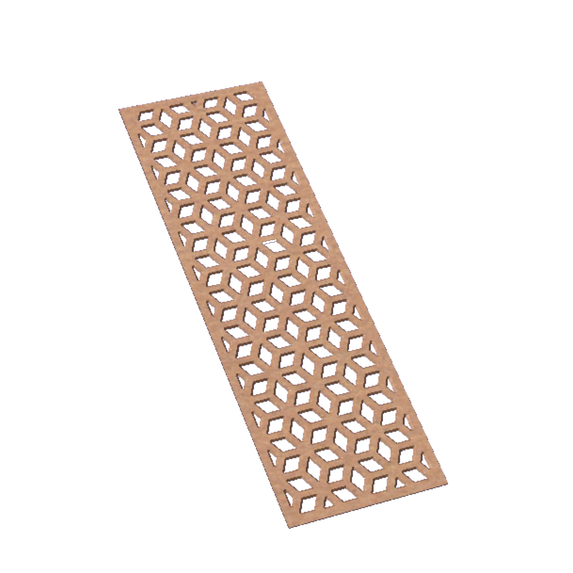 Panou decorativ traforat Mdf natur, Mos123, 150 x 48 cm, 6 mm - eMAG.ro