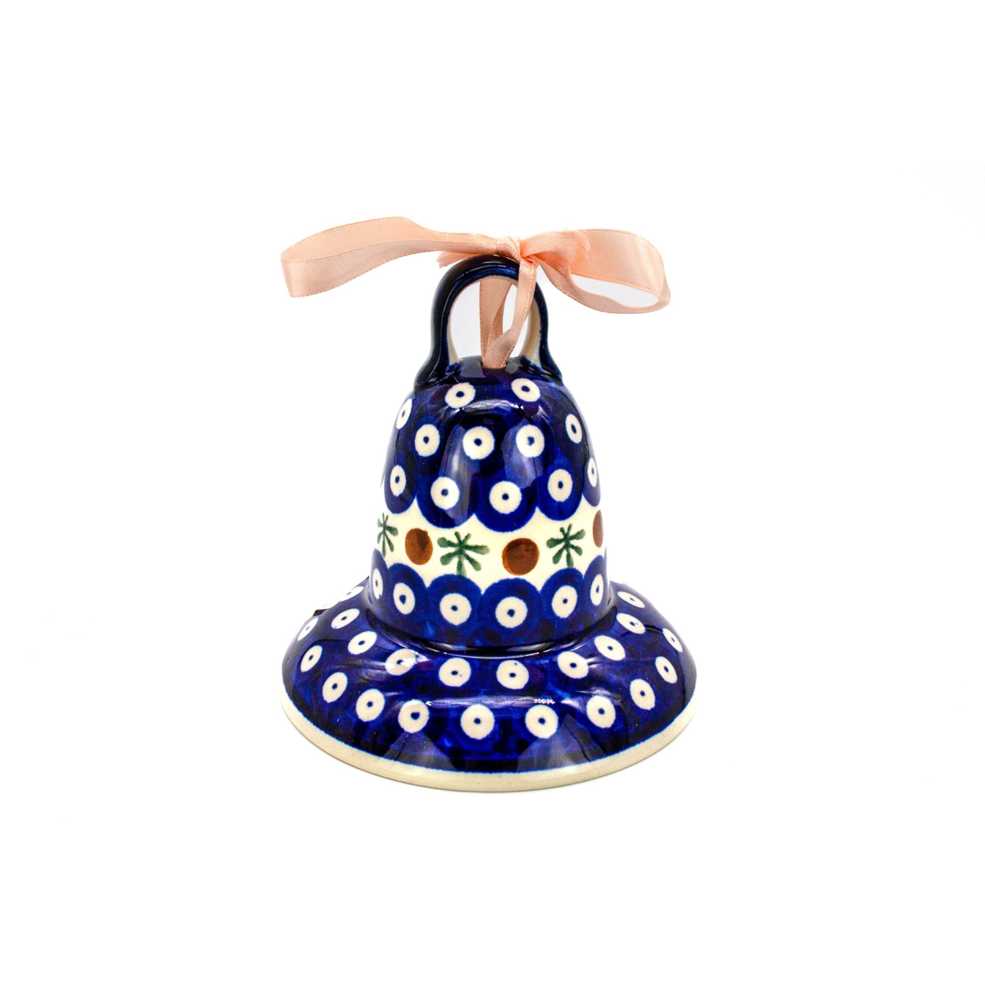 Clopotel din ceramica Blue Eyes Festive, ceramica smaltuita, pictata ...