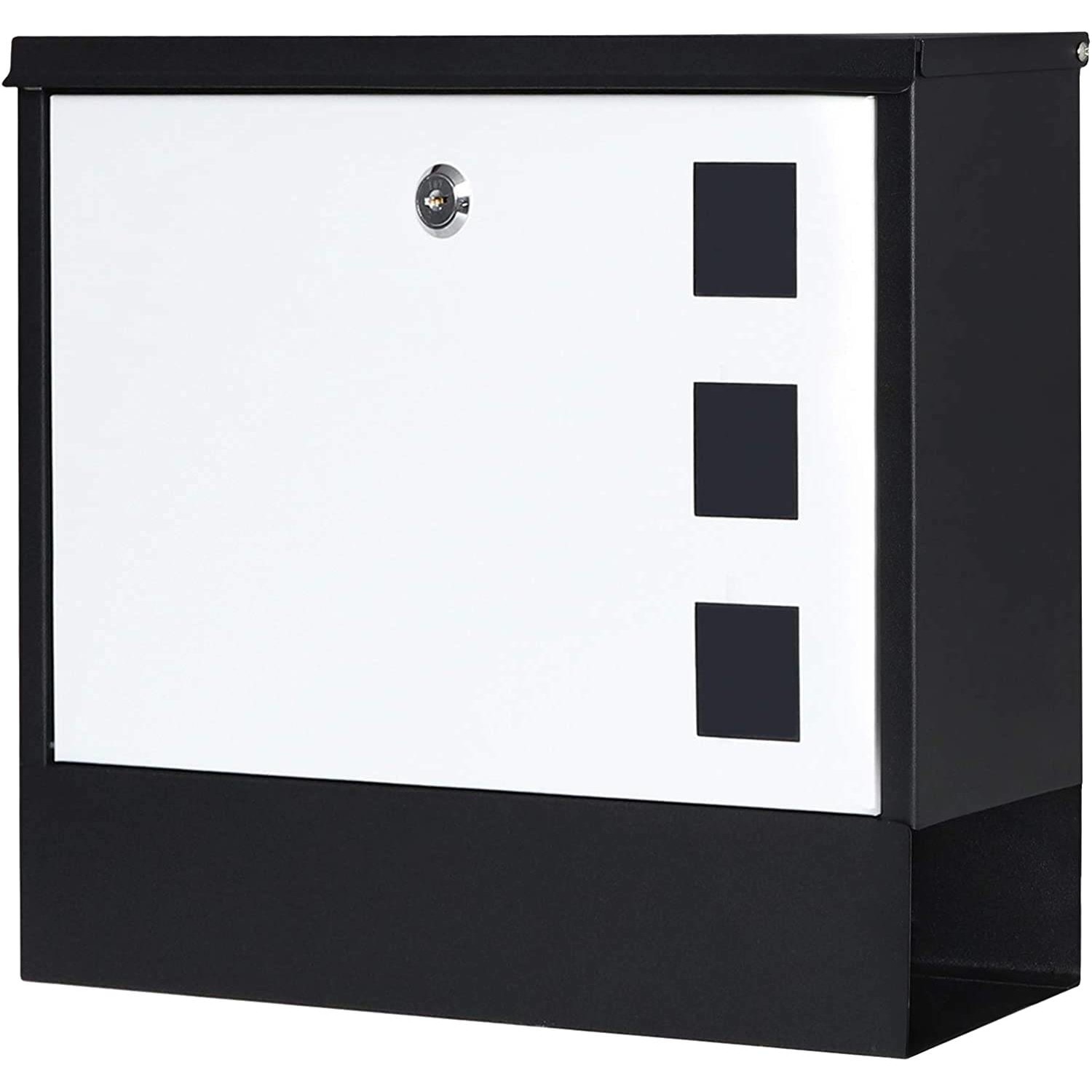 Cutie postala neagra, otel, 30 x 36 x 10 cm - eMAG.ro