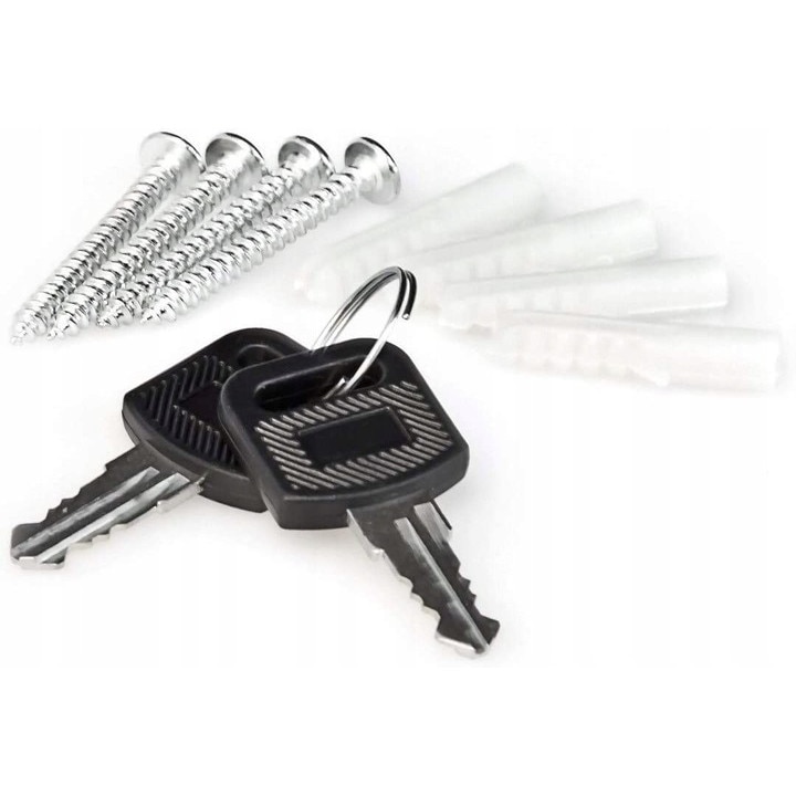 Cutie postala neagra, otel, 31,5 x 23,5 x 8,5 cm - eMAG.ro