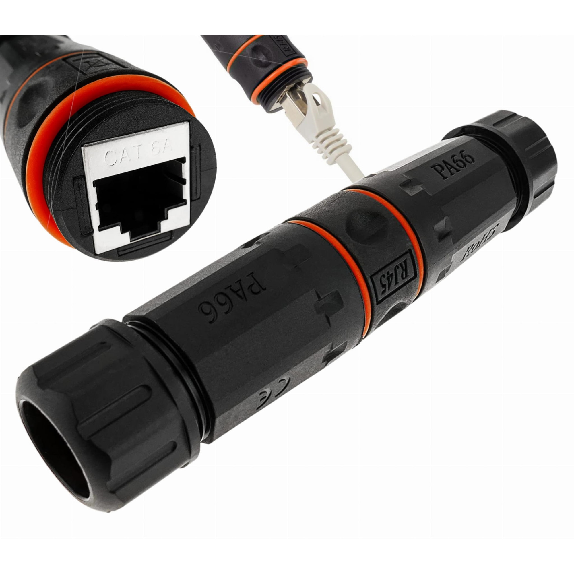 Conector impermeabil, SwiatKabli, RJ45, CAT6, CAT5, Ethernet, IP68 ...
