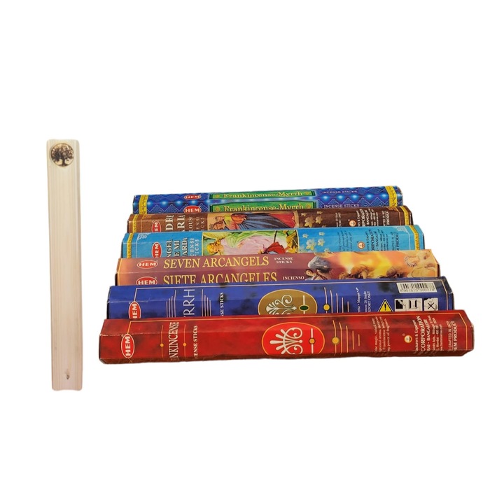 Set mixt 120 betisoare parfumate HEM, Fecioara Maria, Ingerul Meu ...