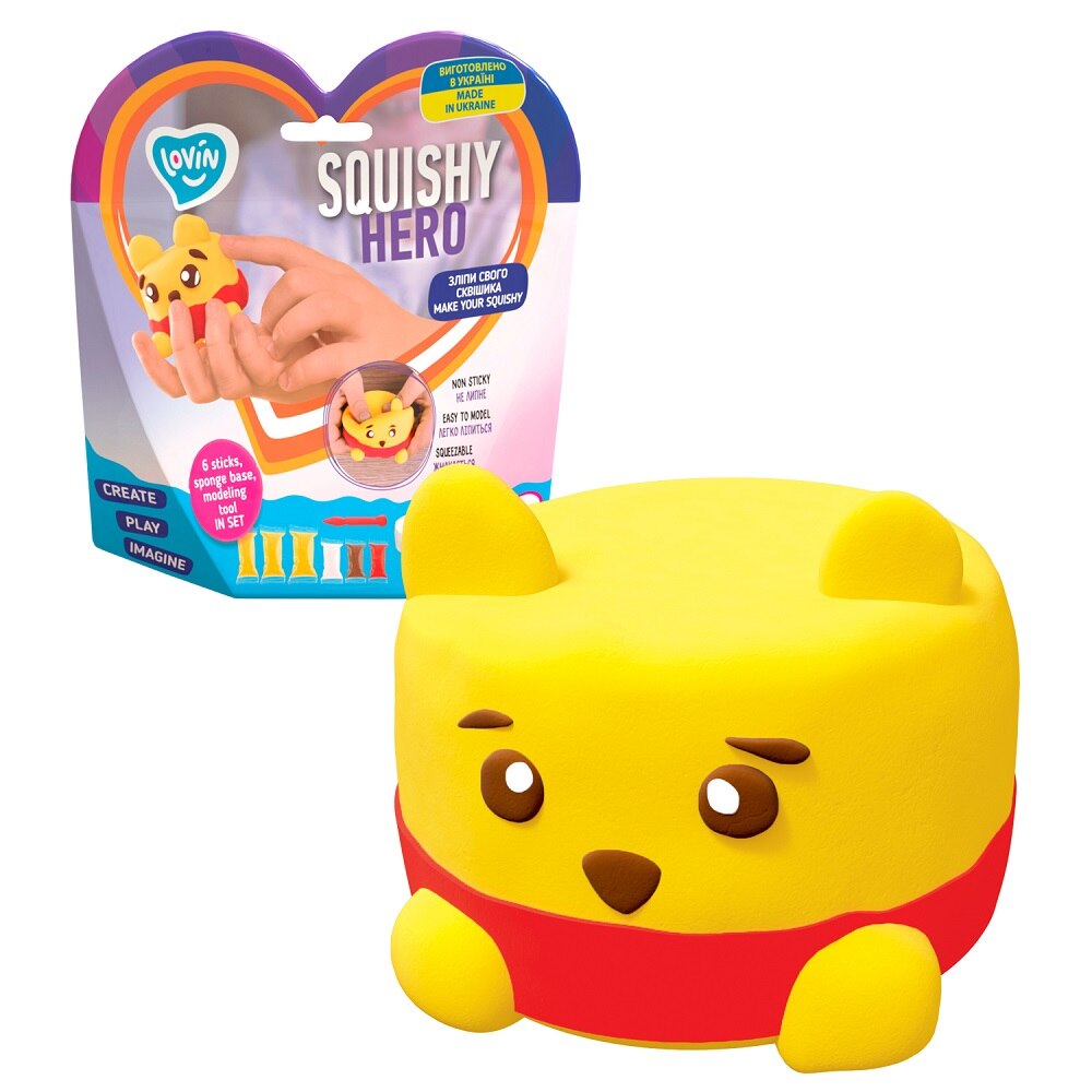Комплект Air Clay за моделиране Lovin - 6 цвята - Squishy Hero - Squiny ...