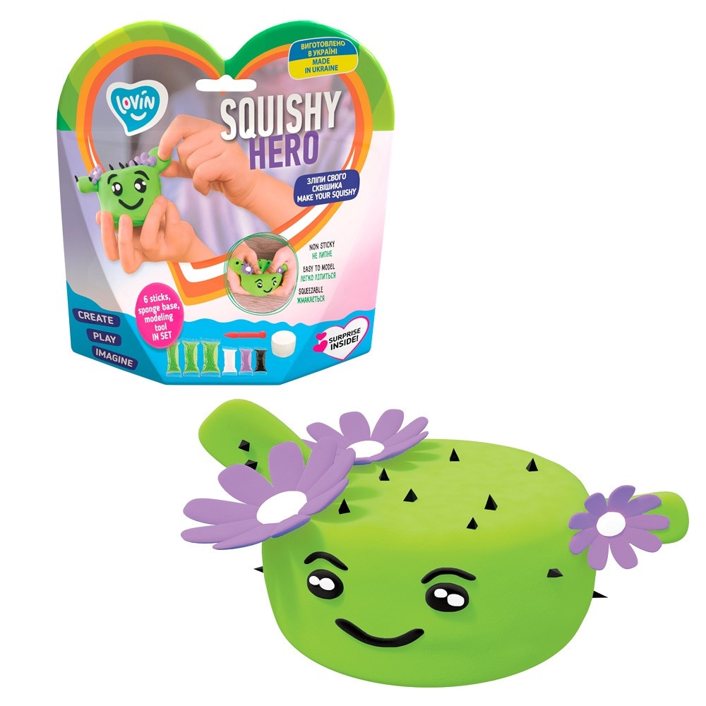 Set Air Clay pentru modelaj Lovin - 6 culori - Squishy Hero - Cactusita ...
