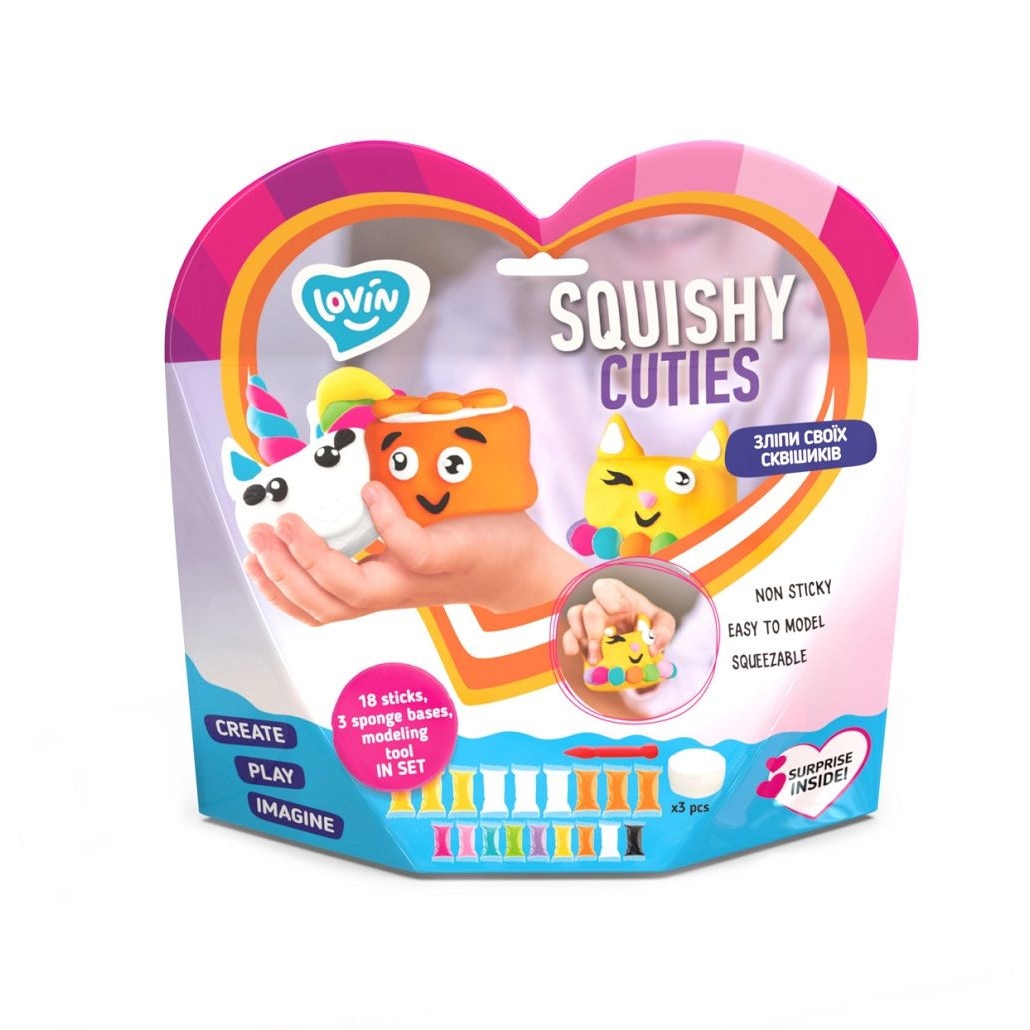 Lovin Modeling Air Clay készlet - 18 szín - Squishy Cutes - eMAG.hu