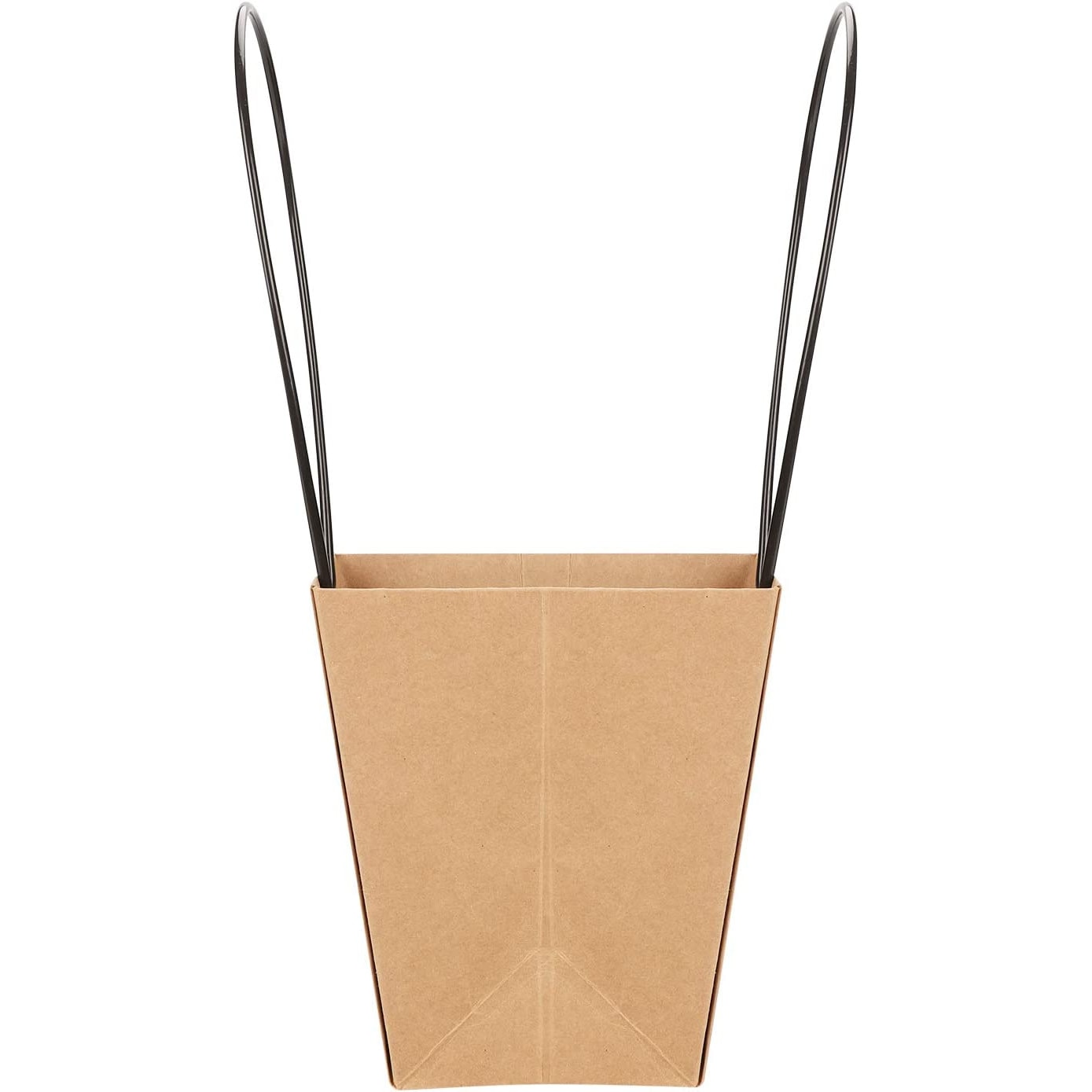 Set 4 pungi din hartie impermeabila cu maner, pentru flori, bomboane ...