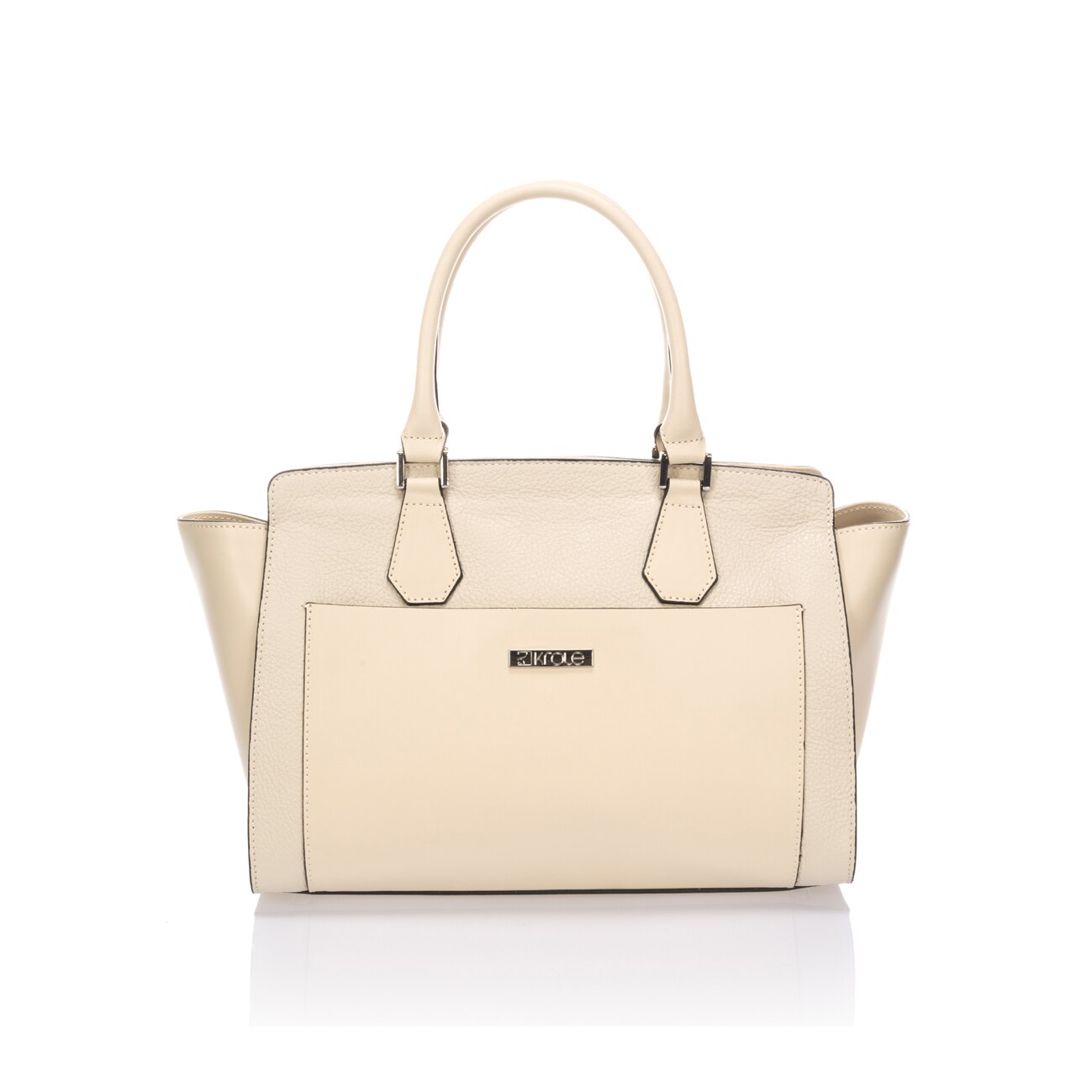 Geanta dama din piele naturala, Massimo Castelli, model 16003, Taupe ...