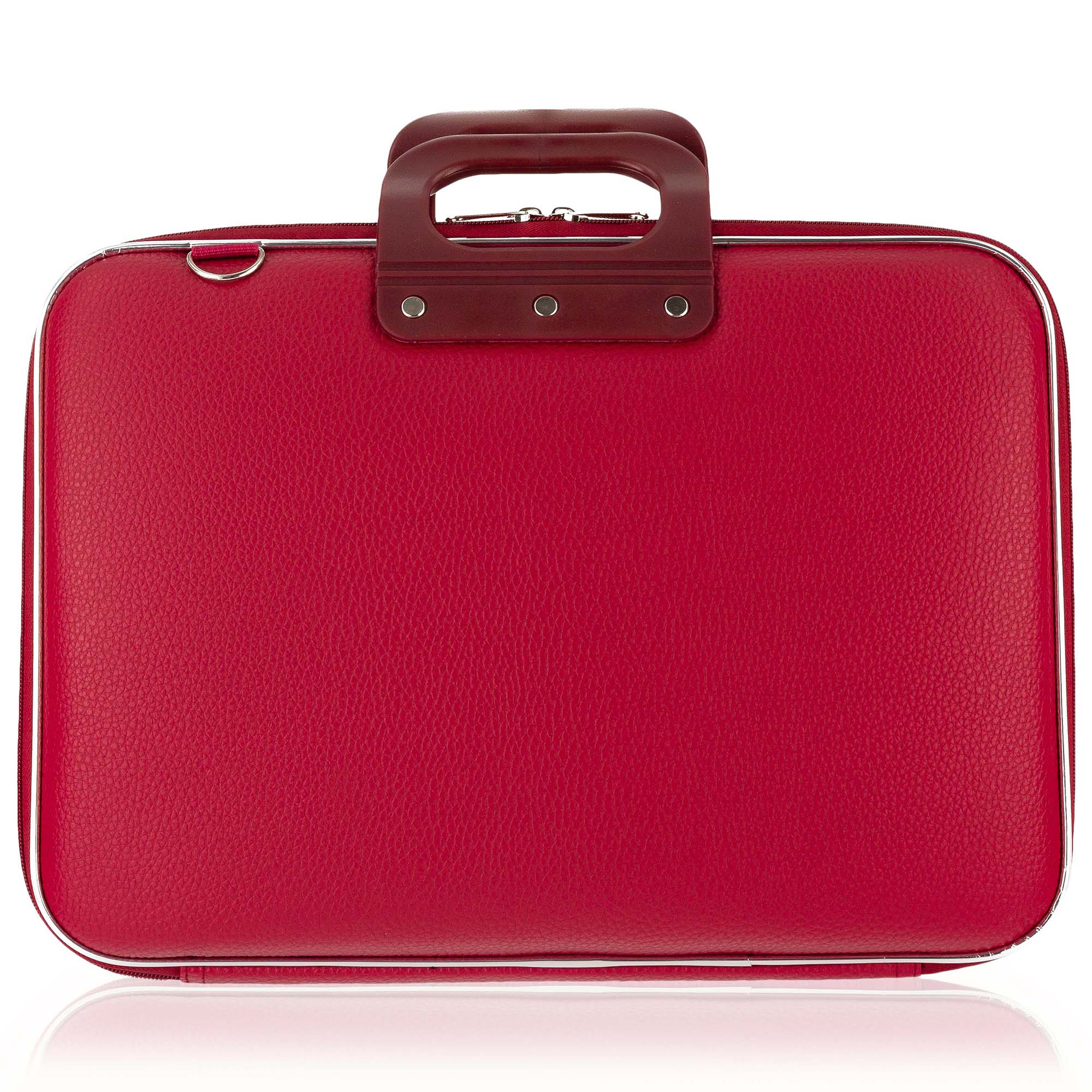 Geanta pentru laptop si documente, Unisex, Aleszale, Claret, 30cm x ...