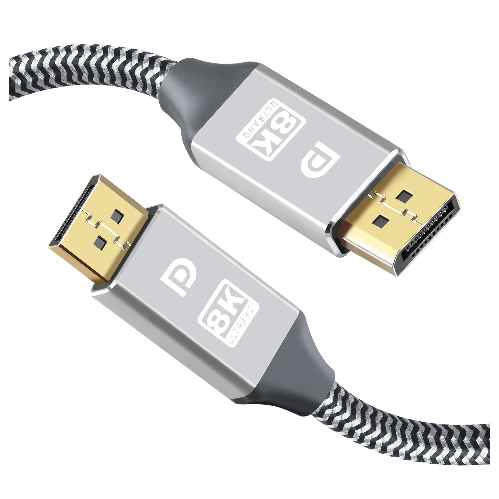 Cablu DisplayPort, 8K, 3m, Gri - eMAG.ro