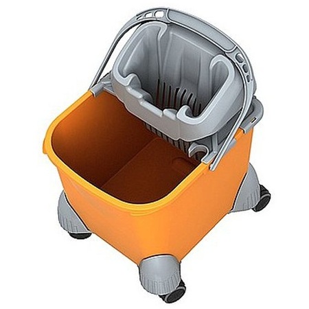 Galeata cu storcator, Splast, Plastic, Portocaliu - eMAG.ro