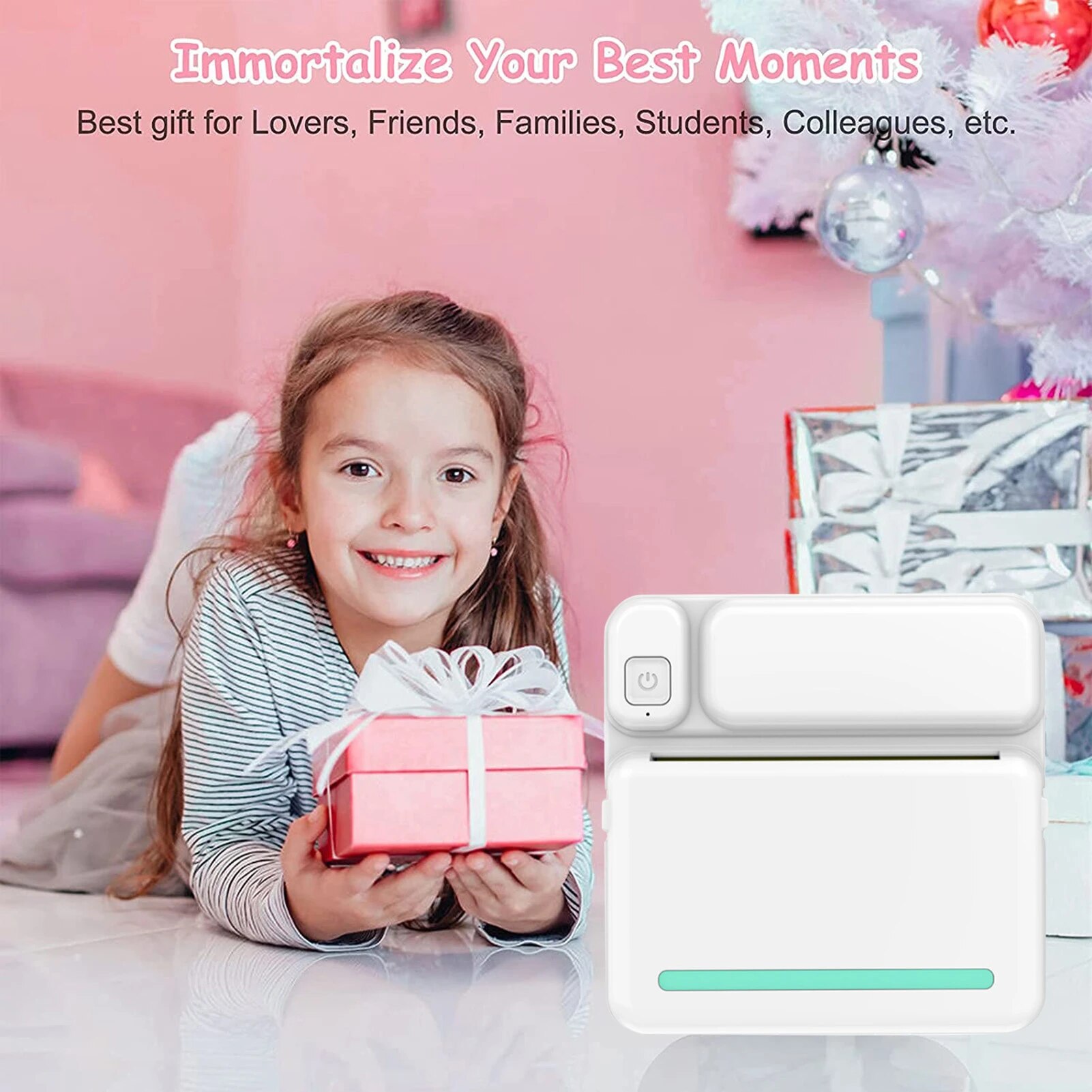 Mini imprimanta portabila Smart, printare termica, conexiune bluetooth ...