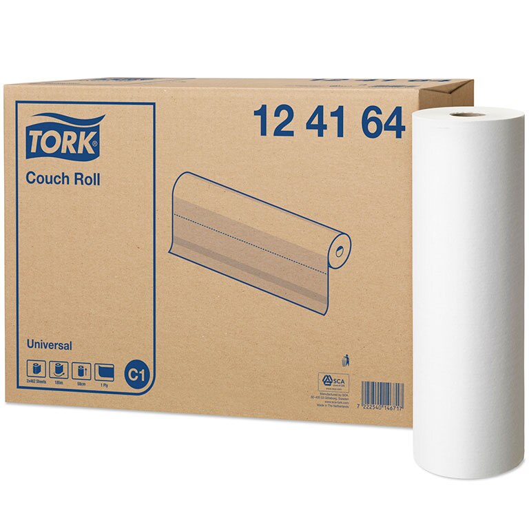 Set 2 role cearsaf medical, Tork, 58 cm, Celuloza, Alb - eMAG.ro