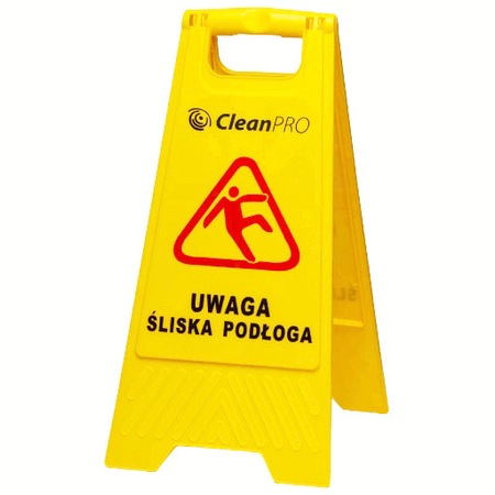Semn de avertizare, Clean, ABS, Galben - eMAG.ro