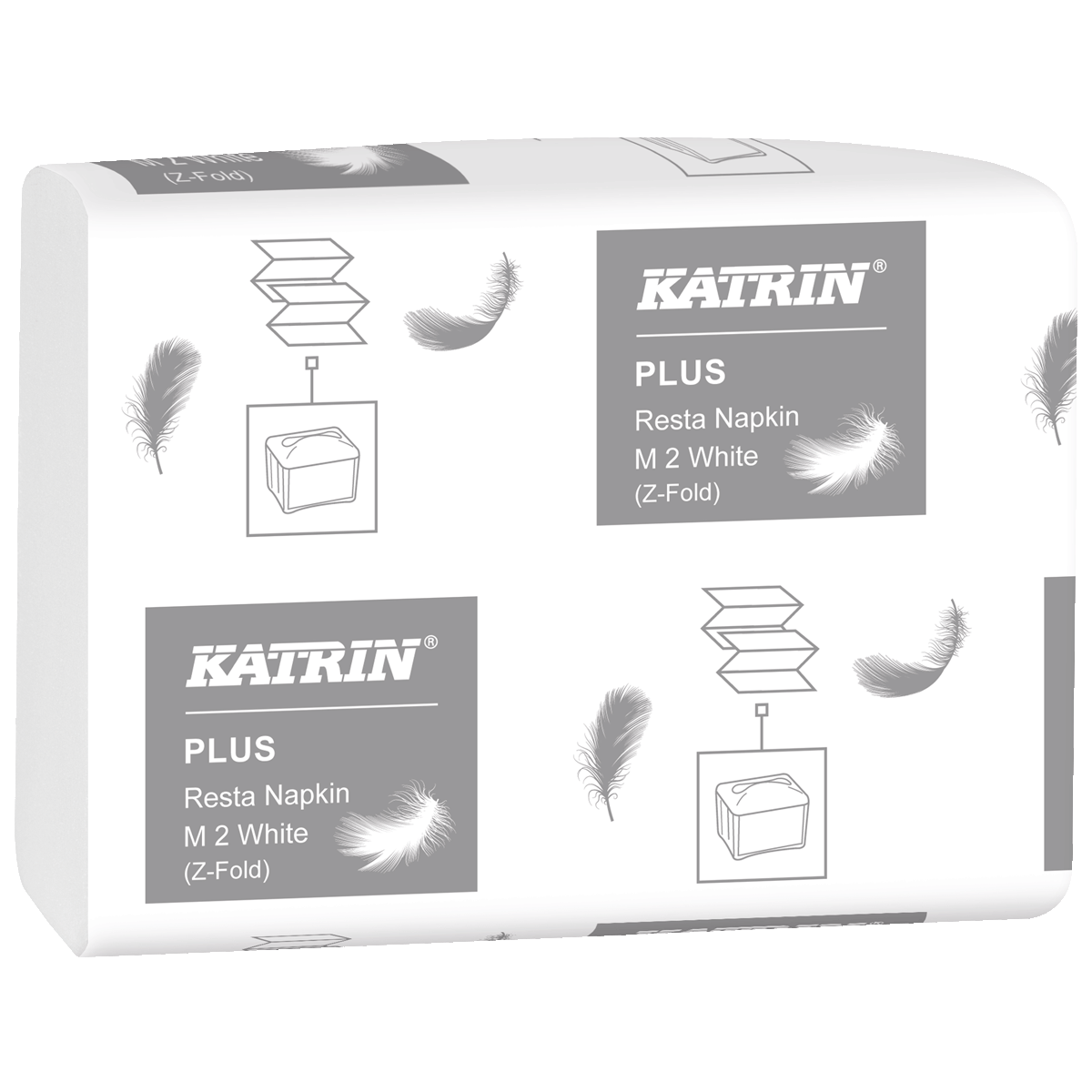 Set 140 de servetele, Katrin, 2 straturi, Alb - eMAG.ro