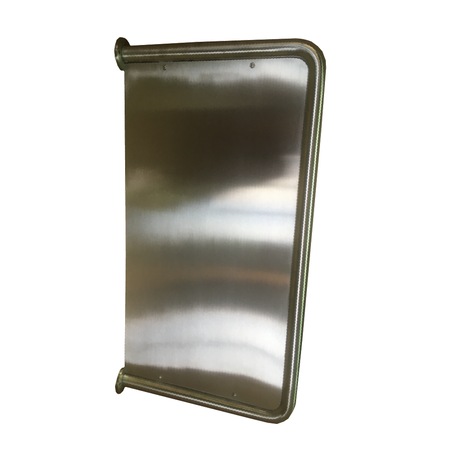 Separator pisoare. Faneco, Inox, 72x50x28.5 cm, Argintiu - eMAG.ro