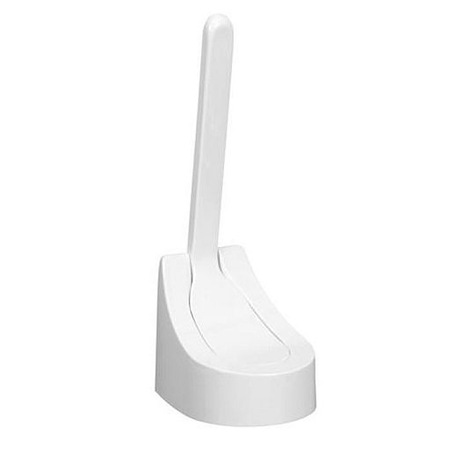 Perie de toaleta cu suport Lotos, Bisk, Plastic, Alb - eMAG.ro