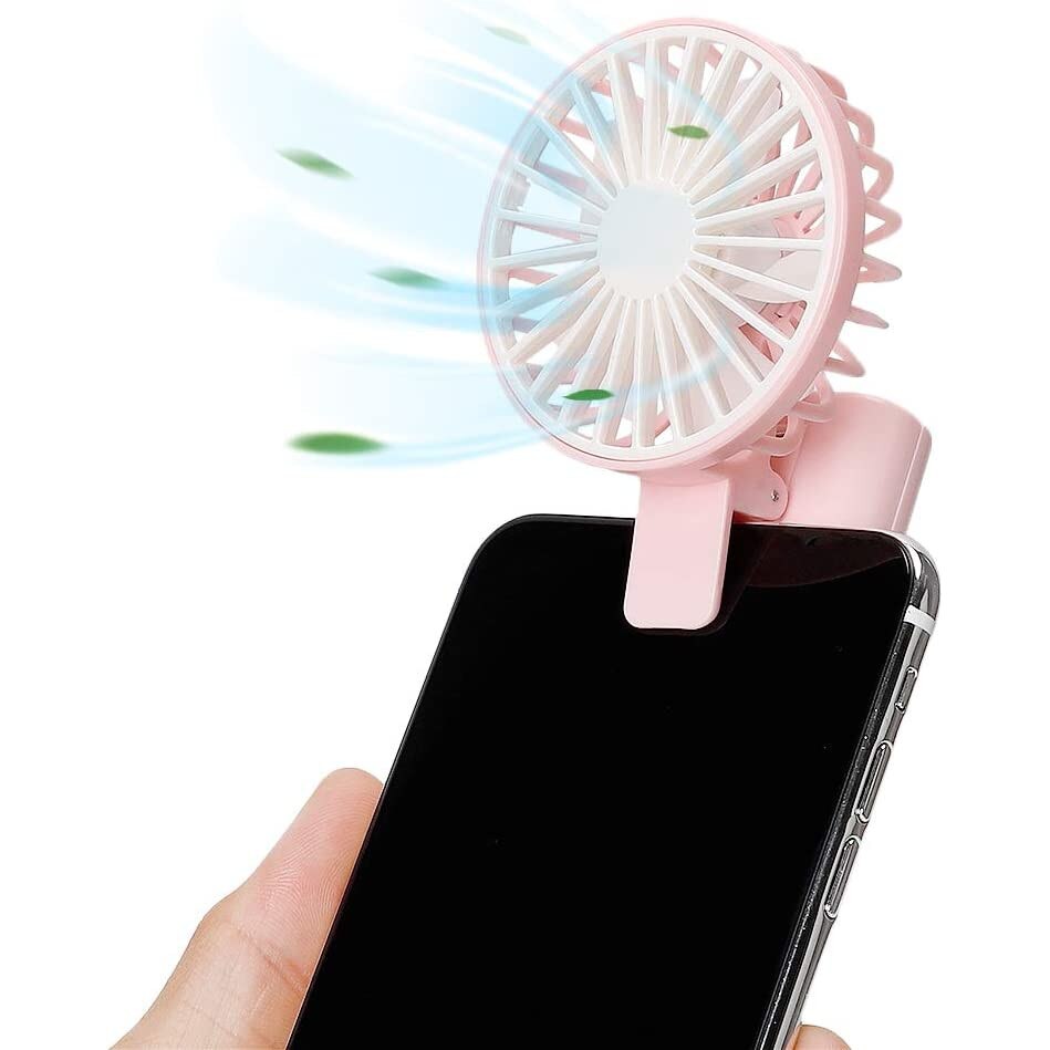 Mini ventilator cu prindere portabil, OTIMO, pentru telefon, laptop ...